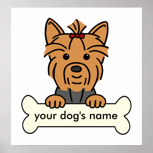 Personalized Yorkie Poster | Zazzle