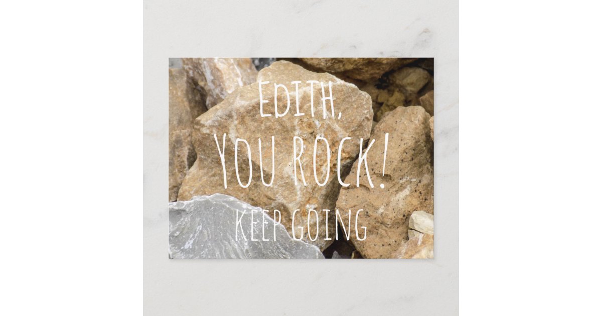 Personalized/ You Rock, Keep Going Postcard | Zazzle