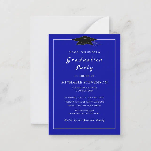Personalized Your Colors Graduation Invitation | Zazzle