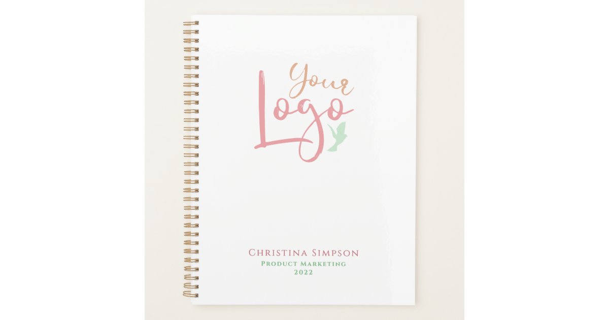 Personalized Your Logo Planner | Zazzle