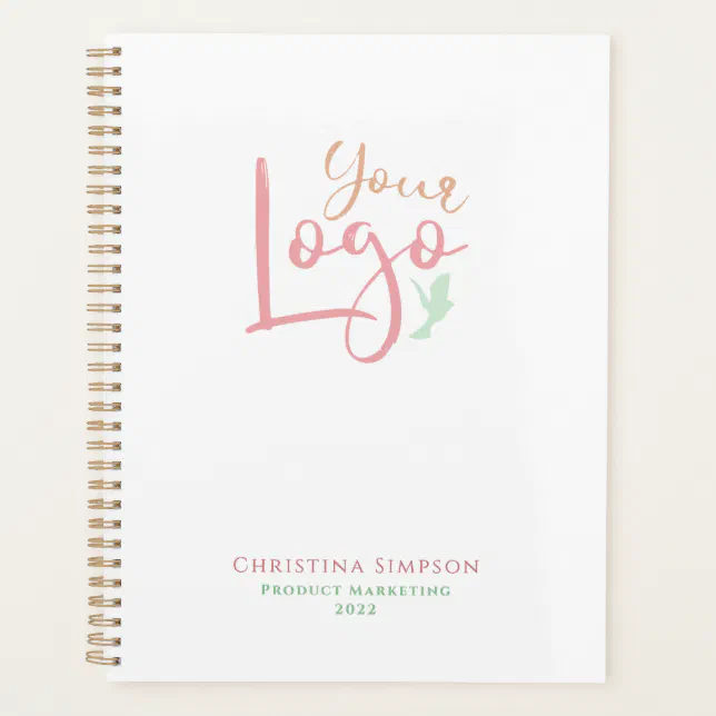Personalized Your Logo Planner | Zazzle