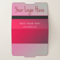 Personalized Your Logo Text Set of File Folders | Zazzle