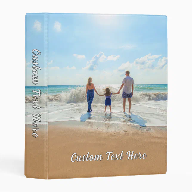 Personalized Your Photo Mini Binder Custom Text | Zazzle