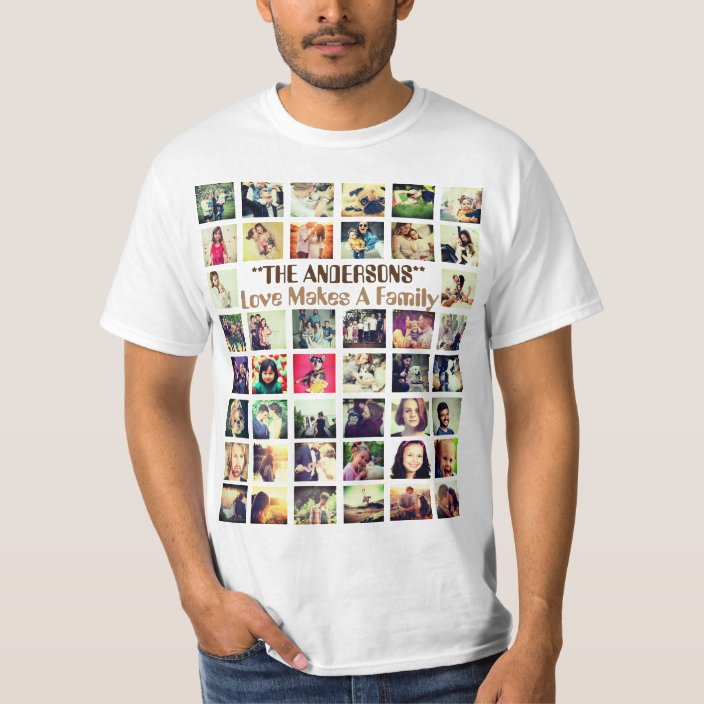 Personalized your text and photo collage here T-Shirt | Zazzle.com