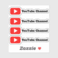 Personalized Youtube Channel Handle Social Media Sticker | Zazzle