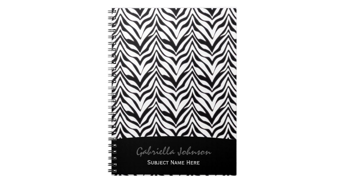 Zebra Print Notebook Paper Printable