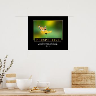 Perspective Inspirational Poster | Zazzle