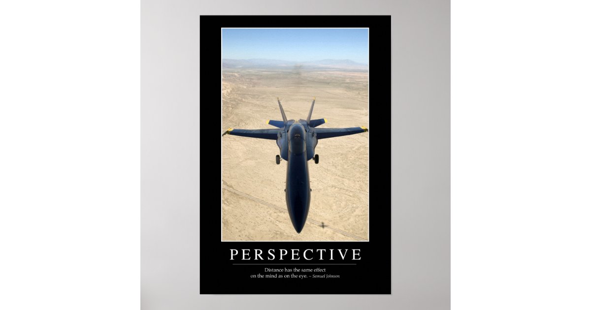 Perspective: Inspirational Quote 1 Poster | Zazzle