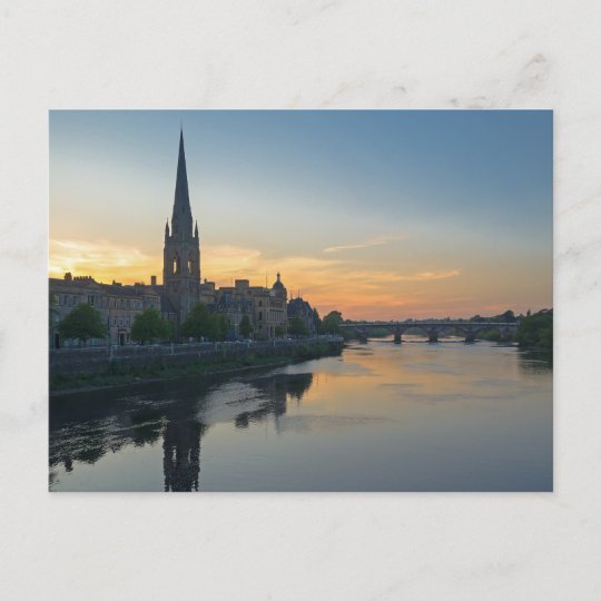 Perth Scotland Sunset Postcard | Zazzle.com