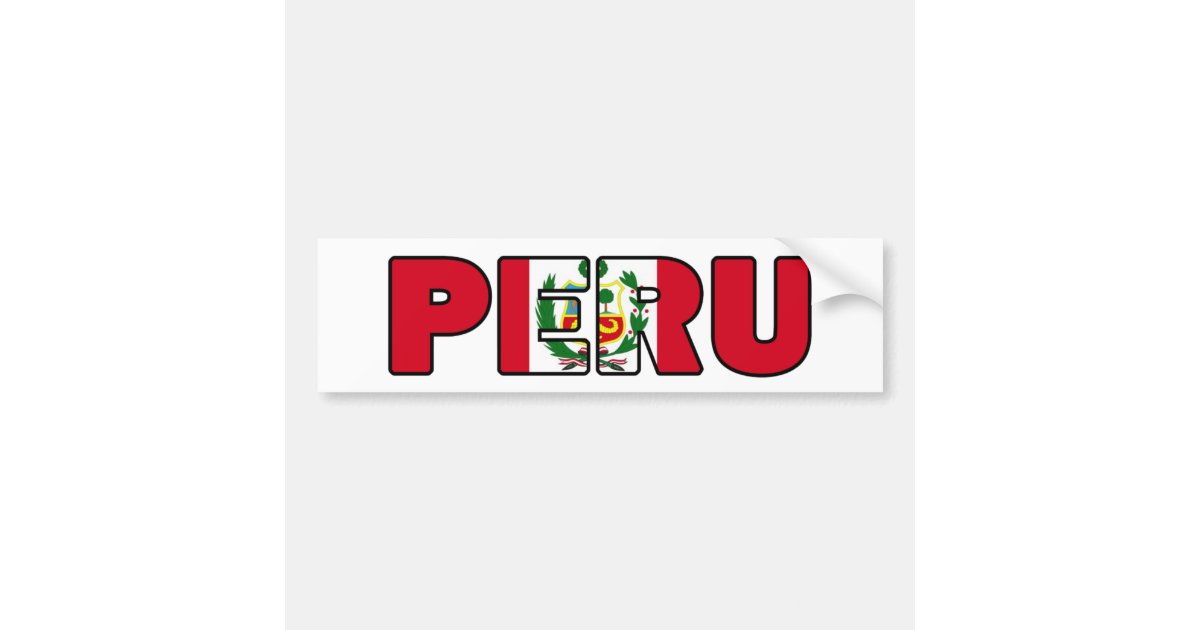 Peru Bumper Sticker | Zazzle