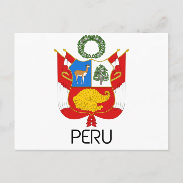 PERU - emblem/flag/coat of arms/symbol Postcard | Zazzle