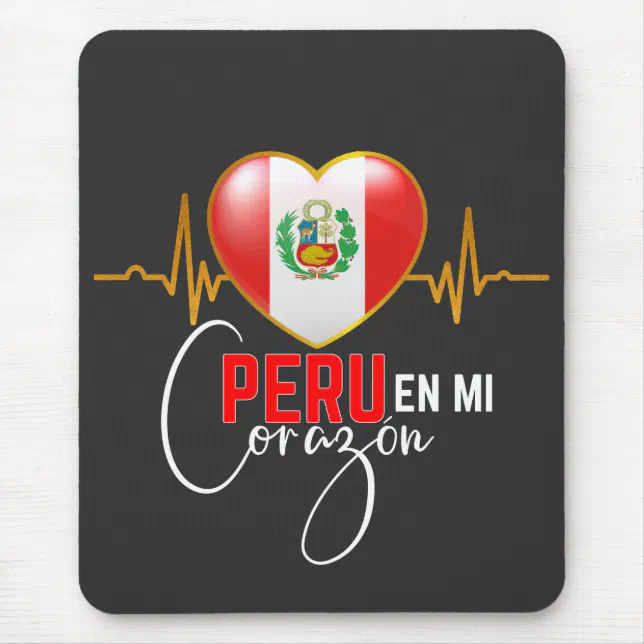 Peru en mi Corazon Peruvian Pride Mouse Pad | Zazzle