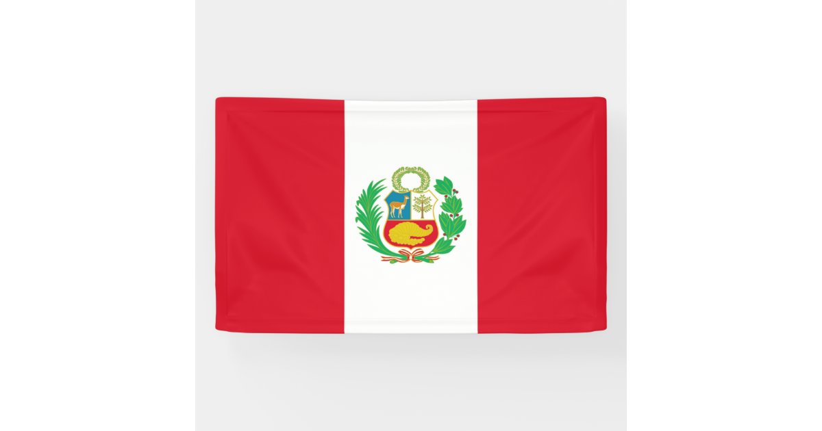 Peru flag banner | Zazzle