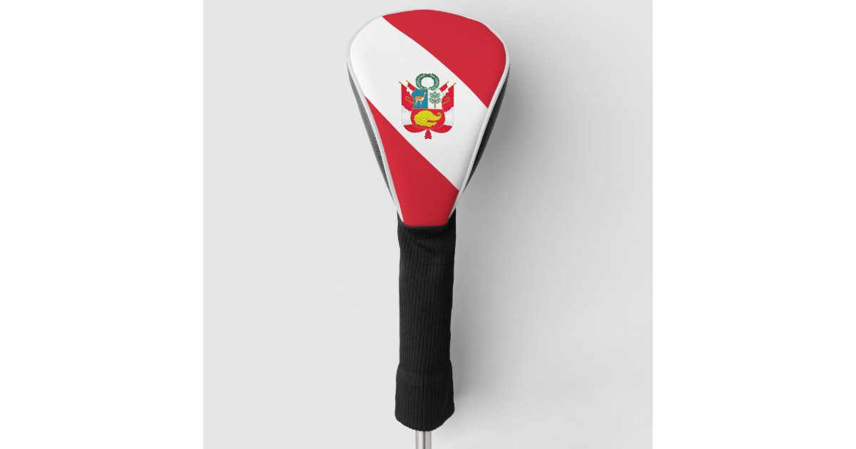 Peru Flag Golf Head Cover | Zazzle