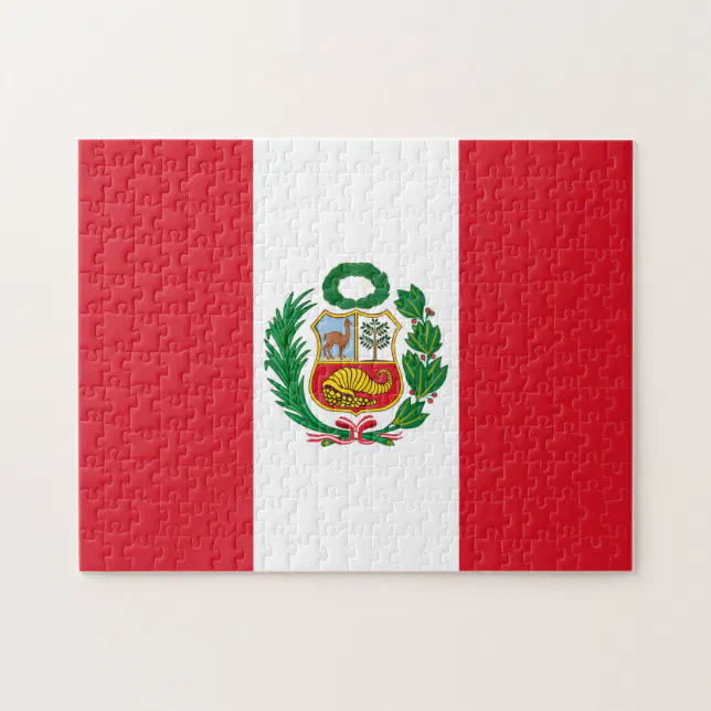 Peru Flag Jigsaw Puzzle | Zazzle