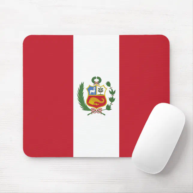 Peru flag mouse pad | Zazzle