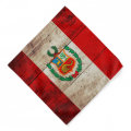 Peru Flag on Old Wood Grain Bandana | Zazzle