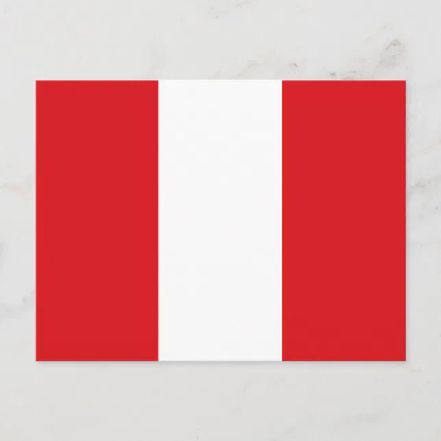 Peru Flag Postcard | Zazzle