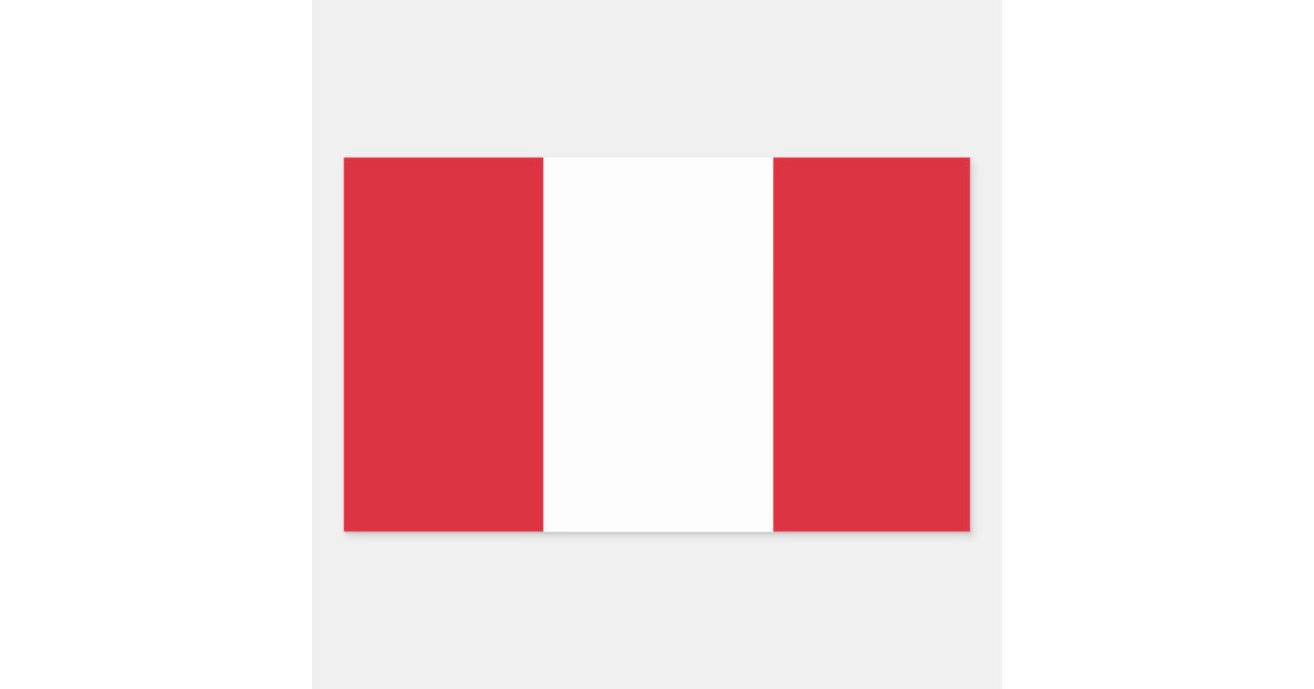 Peru Flag Sticker | Zazzle