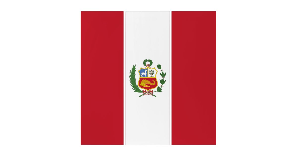 Peru flag triptych | Zazzle