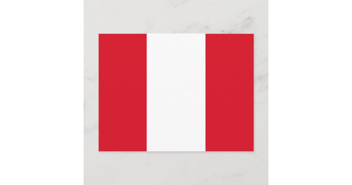 Peru (Peruvian) Flag Postcard | Zazzle