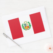 Peru/Peruvian Flag Rectangular Sticker | Zazzle
