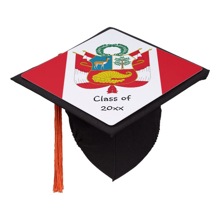 Peru & Peruvian Flag - Students / University Graduation Cap Topper ...
