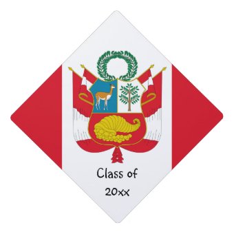 Peru & Peruvian Flag - Students / University Graduation Cap Topper | Zazzle
