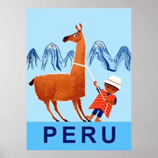 Peru travel poster | Zazzle