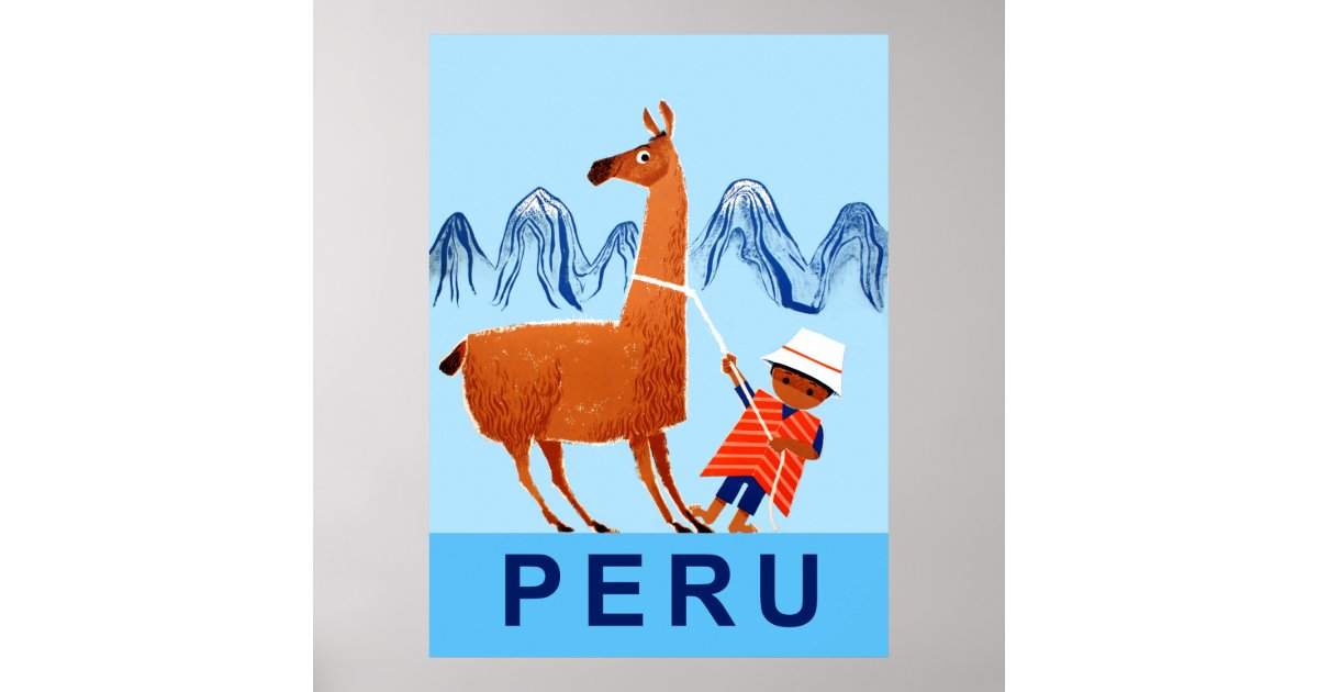 Peru travel poster | Zazzle