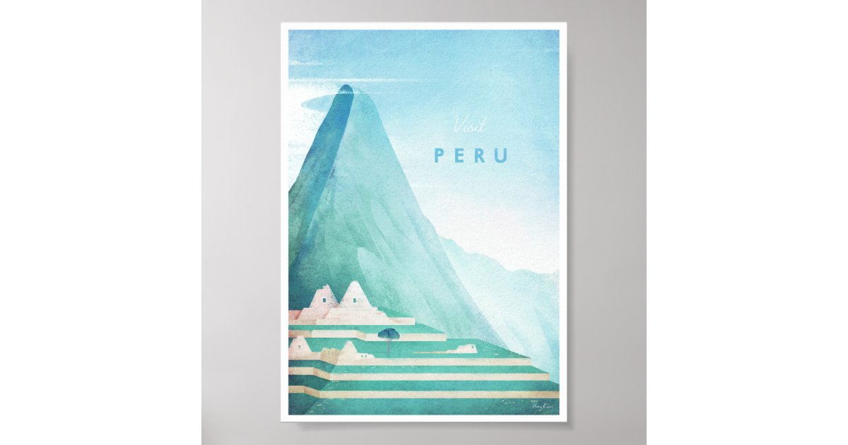 Peru Vintage Travel Poster | Zazzle