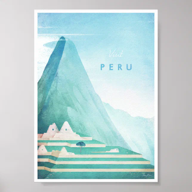 Peru Vintage Travel Poster | Zazzle