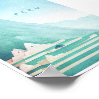 Peru Vintage Travel Poster | Zazzle