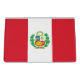 Peruvian flag desk business card holder | Zazzle