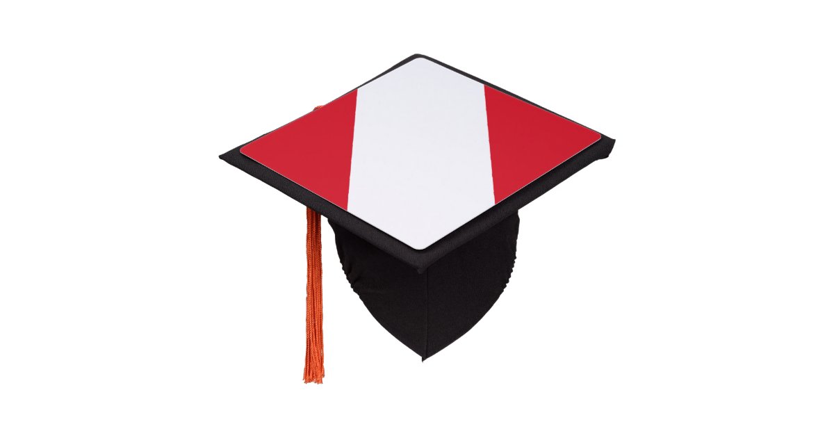 Peruvian flag graduation cap topper | Zazzle