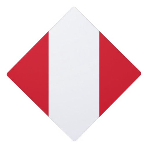 Peruvian flag graduation cap topper | Zazzle