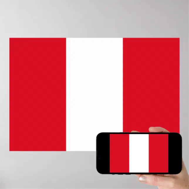 Peruvian Flag (Peru) Poster | Zazzle