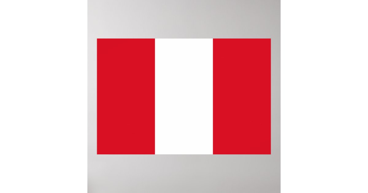Peruvian Flag (Peru) Poster | Zazzle
