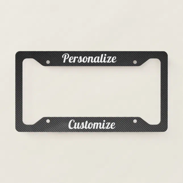 Pesonalize & Customize This License Plate Frame | Zazzle
