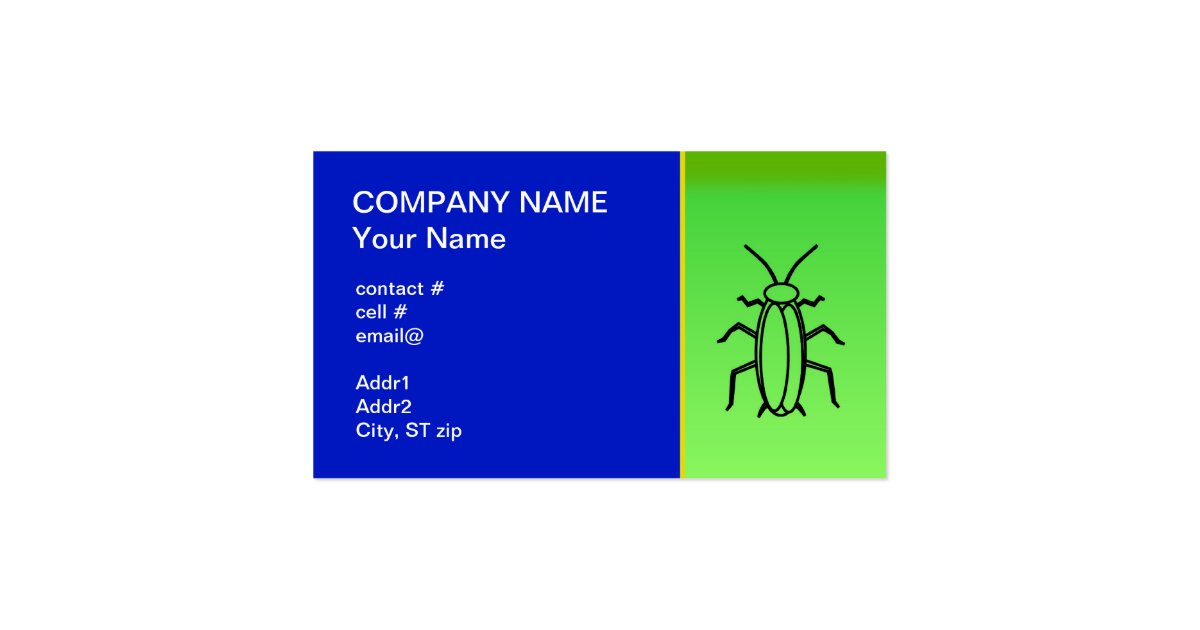Pest Control Business Card Template