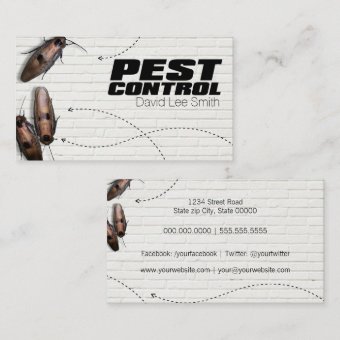 Pest control business card | Zazzle
