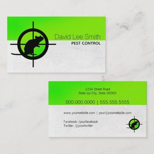 Pest control business card | Zazzle