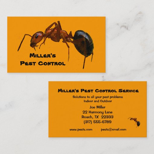 Pest Control Business Card | Zazzle