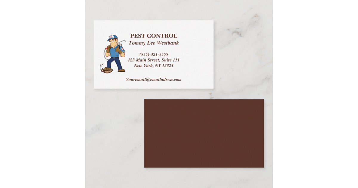 Pest Control Business Card | Zazzle