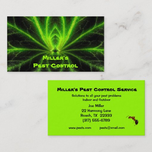 Pest Control Business Card | Zazzle