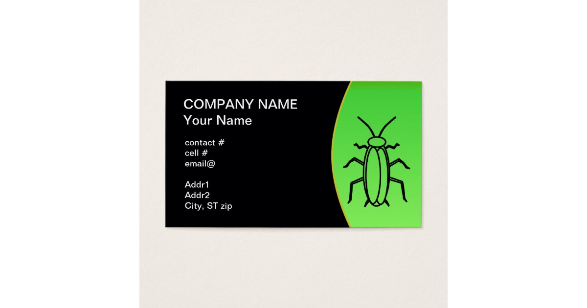 pest control business card | Zazzle.com