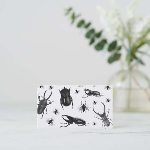 Pest Control Business Card Cockroach Flies | Zazzle