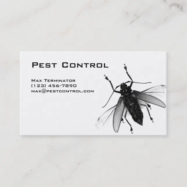 Pest Control Business Card Fly | Zazzle