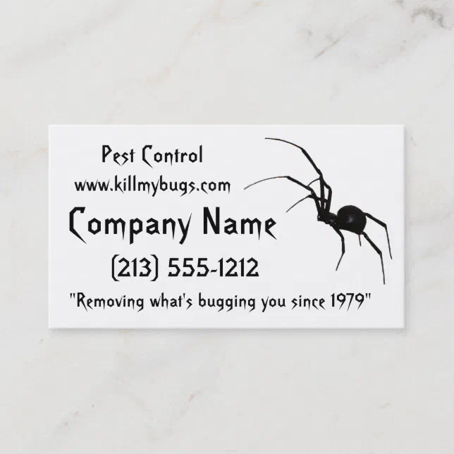 Pest Control Business Cards | Zazzle