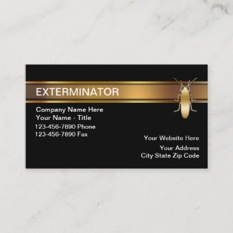 Pest Control Business Cards | Zazzle